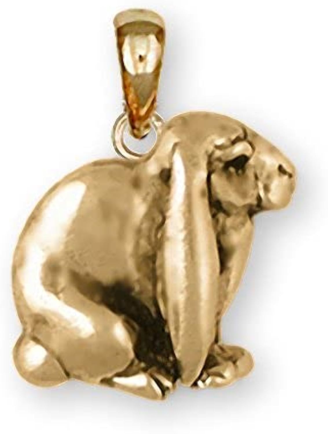 Amazon.com: Rabbit Jewelry 14k Gold Vermeil Handmade Bunny Rabbit ...
