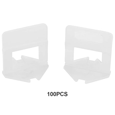 Tile Leveling Clip Spacer 100pcs/Set Plastic Disposable Floor Wall Tile ...