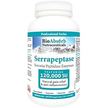 Amazon.com: Serrapeptase 120000 SPU | 120 Capsules | Supports Sinus ...