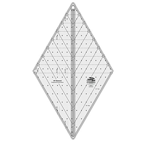 Creative Grids 60-Degree Diamond Quilting Ruler Template Designed By ...