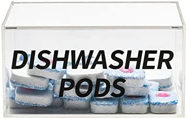 NOKI Dishwasher Pod Container, Clear Acrylic Dishwasher Pod Holder with ...