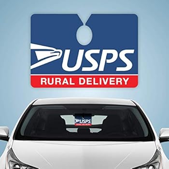 Amazon.com: AllWeather (Pack of 2) Outgoing Mail Sign Post Office Logo ...