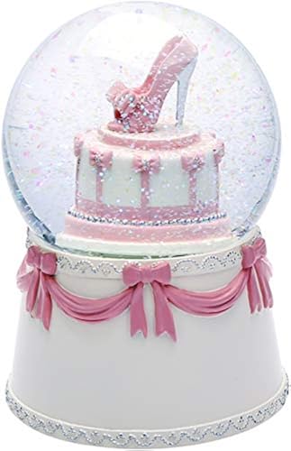 J JHOUSELIFESTYLE Musical Snow Globes for Girls, High-Heel Rotating as ...