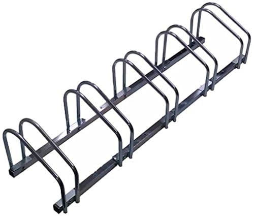 EasyGo Floor Stationary Five Bike Wheel Rack, Indoor Outdoor Bike Stand ...