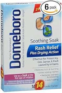 Amazon.com : Domeboro Astringent Solution Powder Packets - 12 packets ...