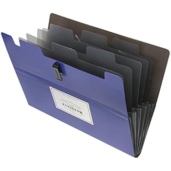 Amazon.com : A5 Expanding File Folders 8 Pockets Accordion Document ...