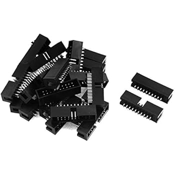 Amazon.com: Antrader 30CM 20-Pin IDC Connector Flat Rainbow Ribbon Cable with Black 2.54mm FC ...