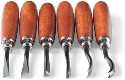 Amazon.com: Linoleum Block Cutting and Wood Carving Tools (6 ...