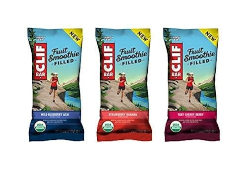 Clif Fruit Smoothie Filled - Organic Energy Bar - 3-Flavor Variety Pack ...