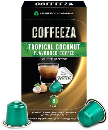 Coffeeza Tropical Coconut Flavoured Coffee Pods with '100% Specialty ...