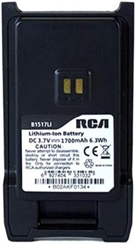 Amazon.com: RCA B1517LI Handheld Radio Battery | Lithium-Ion | 1700mAh ...