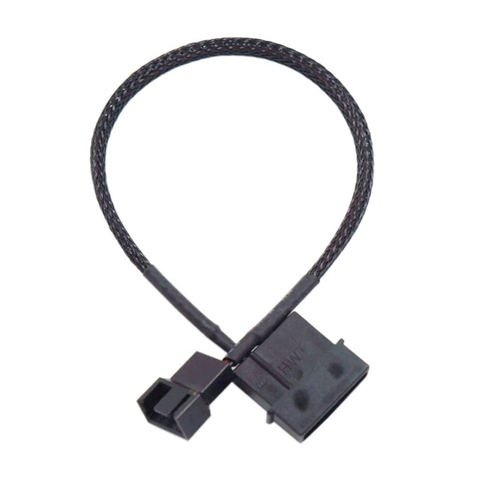 YiKaiEn 4 Pin Molex to 4 Pin PMW PC Case Fan Power Adapter Cable, 3 Pin ...