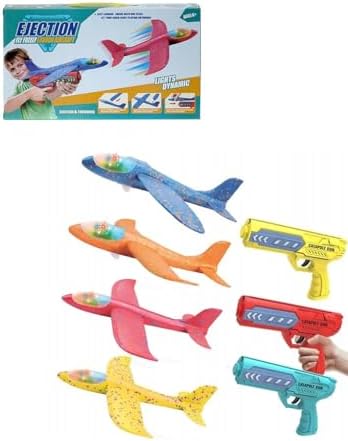 FUN MOMENT Airplane Launcher Toy for Kids Multi Color with LED Light ...