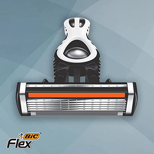 BIC Flex 5 Titanium 5-Blade Disposable Razor for Men, Sensitive Skin ...