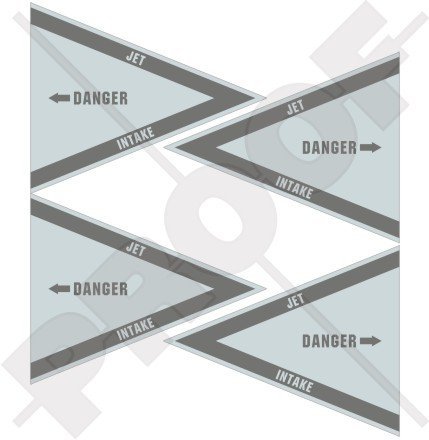 DANGER JET INTAKE LowVis NATO RAF USAF US Navy Aircraft - Want It All