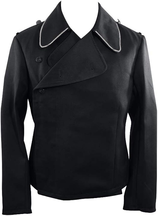 militaryharbor WWII WW2 German Elite Panzer Officer Black Gabardine ...