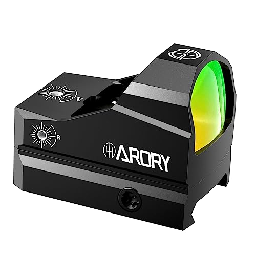 ARORY Red Dot Sight - Shake Awake Micro Reflex Sight with 2 MOA Red Dot ...