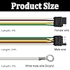 Seamaka 25ft 4 Wire 4 Pin Flat Wishbond Trailer Wiring Harness Kit,4 ...