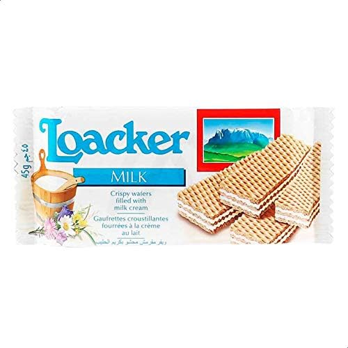 Loacker Crispy Wafers filled with Milk Cream - 45 Grams price in Egypt ...