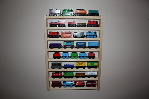 Buy Train Rack Tall - Thomas Train Wooden Storage Display Wall Rack ...