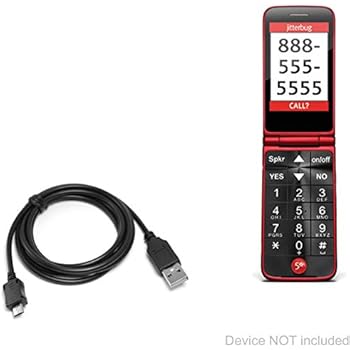 Amazon.com: USB Data/Charger Cable for GreatCall Jitterbug Smart Easy ...