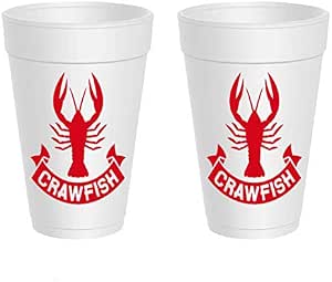 Amazon.com: Crawfish Styrofoam Cups - Crawfish Banner : Health & Household