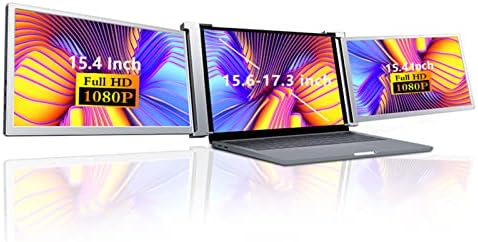 Bewinner Portable Monitor for Laptops, 15.4in 1080P Full HD IPS Display ...