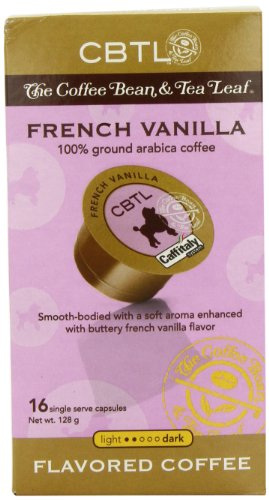 CBTL French Vanilla Coffee Capsules By The Coffee Bean & Tea Leaf, 16-Count Box | Pricepulse