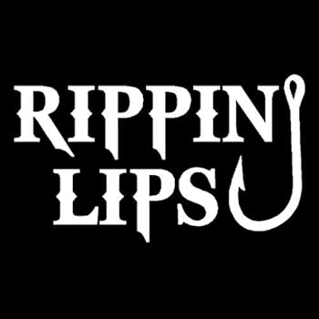 Amazon.com: Rippin' Lips Decal, Fishing Sticker, Fisherman Decal (H 3.5 ...