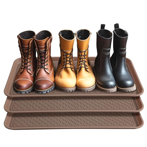 Navaris Shoe Drip Tray - Waterproof Indoor or Outdoor Welly Boot ...