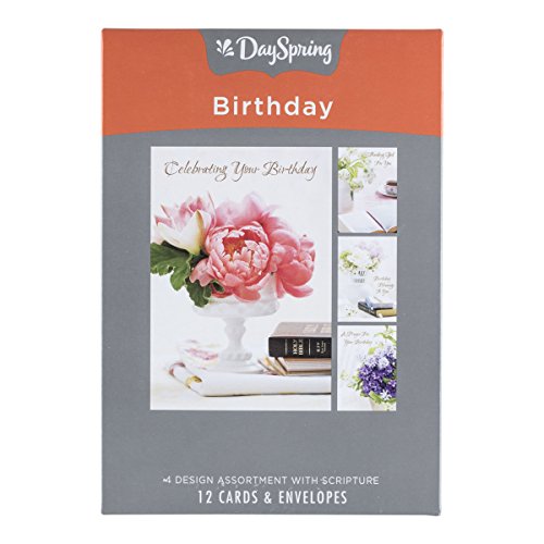 DaySpring Birthday - Inspirational Boxed Cards - Floral - 11540 - DCBG