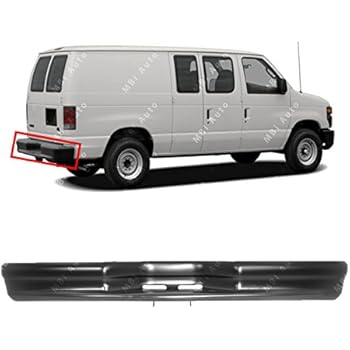 Amazon.com: MBI AUTO - Primered, Steel Rear Bumper Face Bar for 1992-2014 Econoline E150 E250 ...