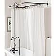 Signature Hardware 953100-6027P Gooseneck Wall Mount Tub and Shower ...