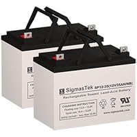 Amazon.com: Pride Jet 3 Ultra Replacement Battery Set of 2 x 12V 35AH ...