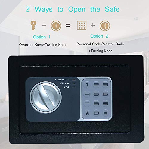 JUGREAT Secret Toy Safe Box,Electronic Digital Securit Safe Steel ...