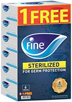 Fine® Facial Tissue 130 Sheets X 2 Ply, Bundle Of 5 + 1 Pack Free- Fine ...