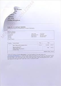 Amazon Despatch Note Invoice Integrated Label Paper - Invoice with Peel ...