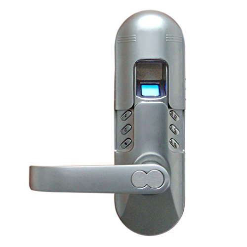 Digi Electronic Biometric Fingerprint + Keypad Door Lock Set, 98 Satin ...