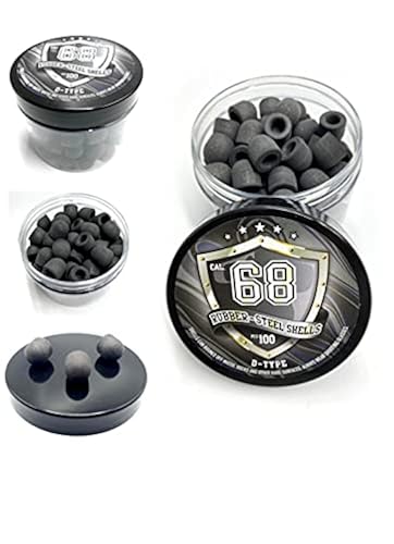 SSR New! 100 x D-Type Hard Mix Rubber Steel Shells Rubber Balls Mixed ...