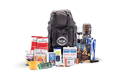 Sustain Supply Emergency Survival Kit & Backpack, 2 Person, 72 Hours ...