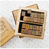 Amazon.com: Korean Alphabet (Hangul) Rubber Stamp Letters 한글 스탬프 ...
