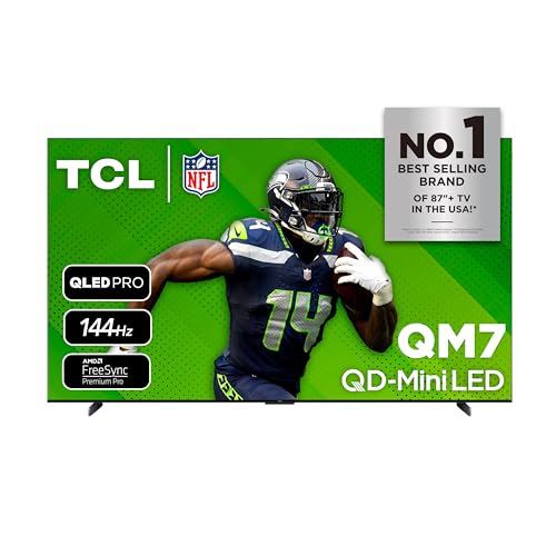 TCL 98-Inch QM7 QLED 4K Smart QD-Mini LED TV with Google TV (98QM751G ...