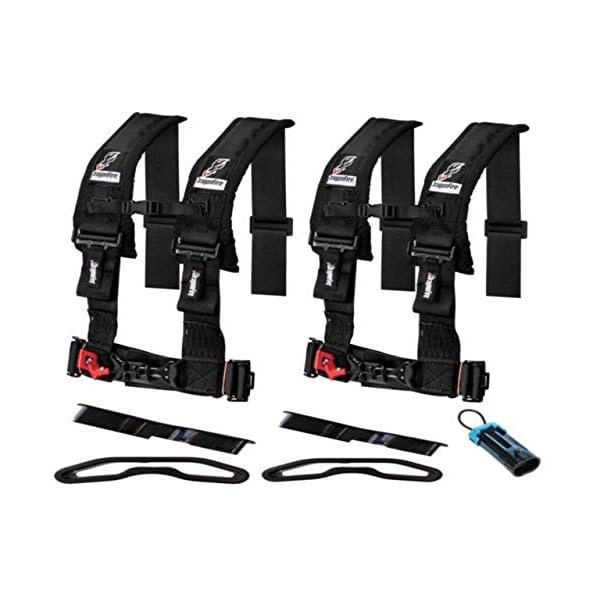 4 Point Harness 3″ Dragonfire Racing set of 2 WITH PASS THRU BEZELS and ...