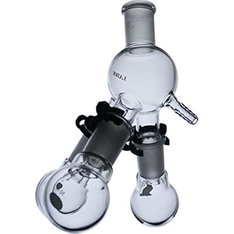 lab flask Lab Glass Distillation Receiver with 24/40 Joints without ...