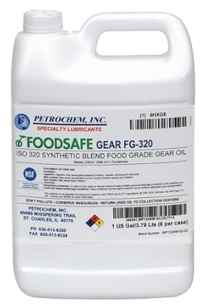 Food Grade SemiSyn Gear Oil ISO 320: Power Tool Lubricants: Amazon.com ...