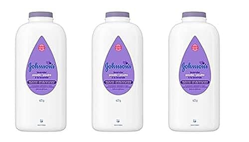 Johnson's Lavender Baby Powder with Naturally Derived Cornstarch ...