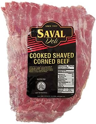 Saval Deli Corned Shaved Beef - Fresh Traditional Gluten Free Deli Meat ...