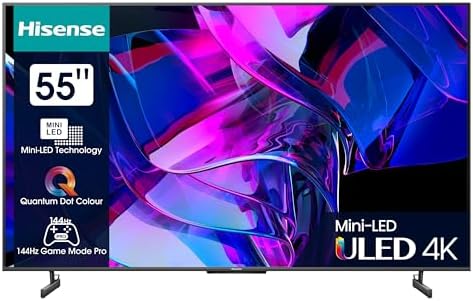 Hisense 55-Inch U7 Series Mini-LED ULED 4K UHD Smart TV (55U7K, 2024 ...