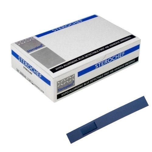 Sterochef BDP03 Blue Detectable Finger Extension Plasters, 2 x 15 cm ...