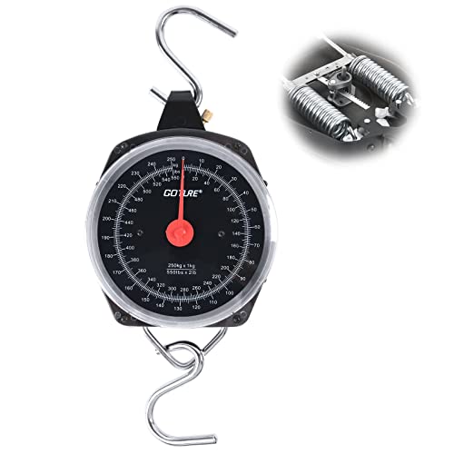 Yogayet Mechanical Hanging Scales 550lb/250kg, High Accuracy Spring ...
